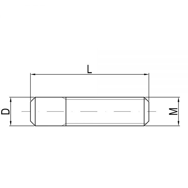 Half threaded / Parzialmente filettato - Micrometal
